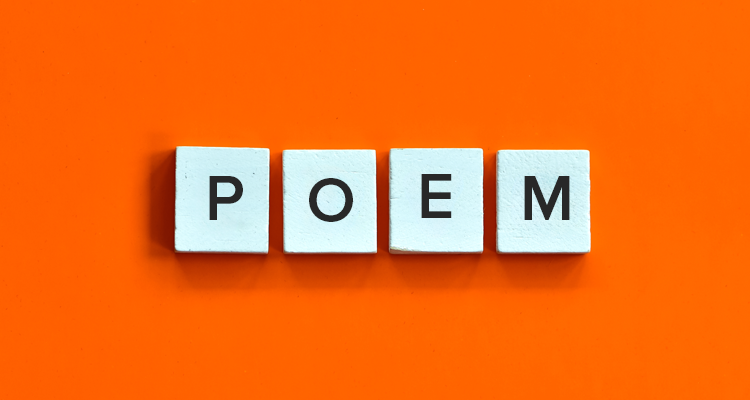 POEM written in scrabble tiles on orange background - Army&You