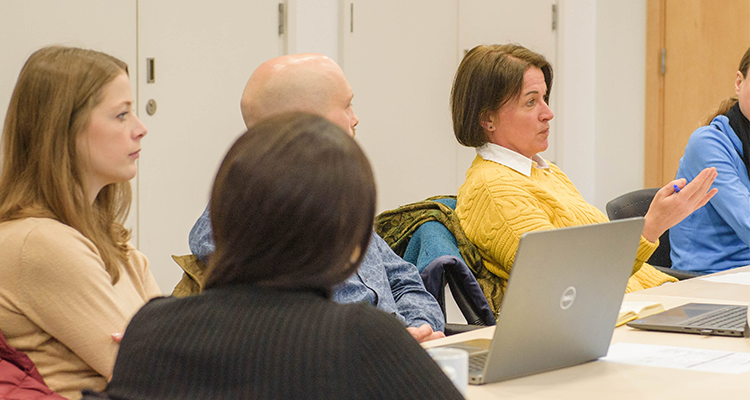 Katherine Houlston at a COBSEO cluster group - Army&You